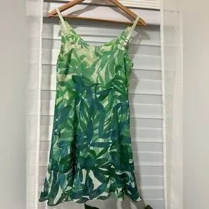 CAbi | Dresses | Cabi Castaway Spaghetti Strap Tropical Style Dress ...